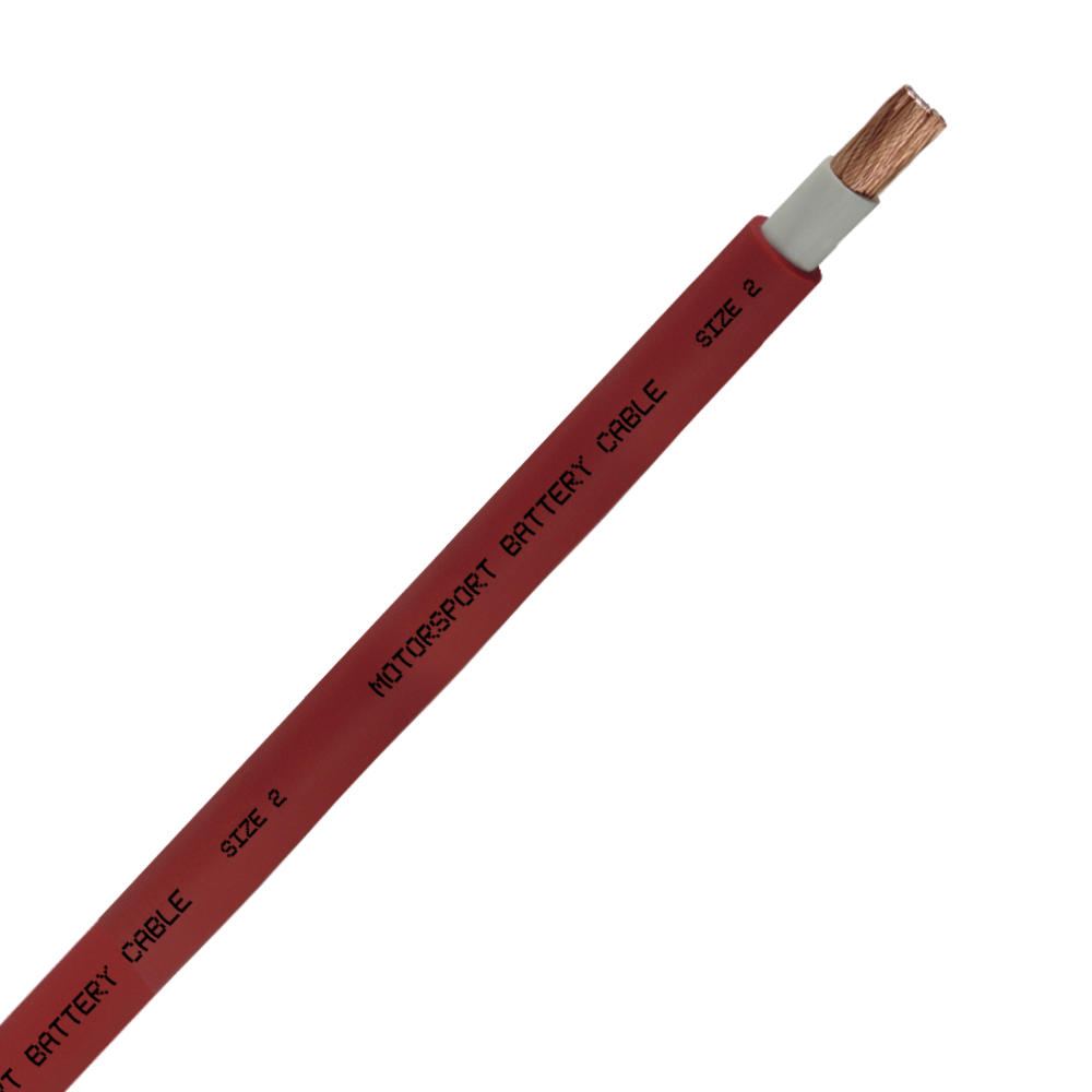 2 Awg Motorsport Battery Cable Red