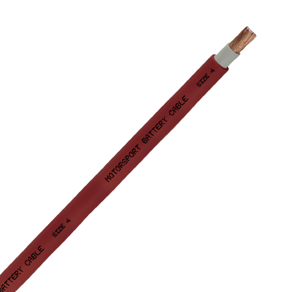 4 Awg Motorsport Battery Cable Red