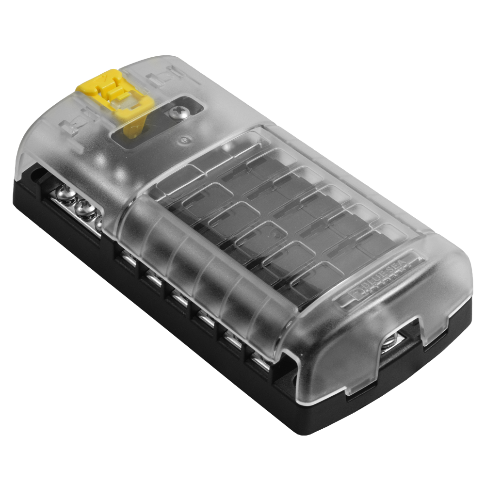 Blue Seas Systems|5026|ST Blade Fuse Block - 12 Circuits with Negative ...