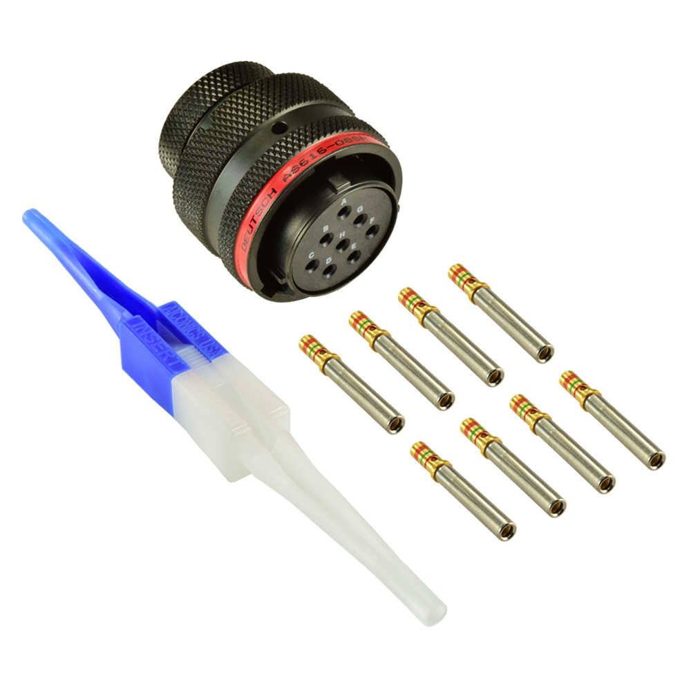 8 Way Autosport Plug Connector-SKT-RED