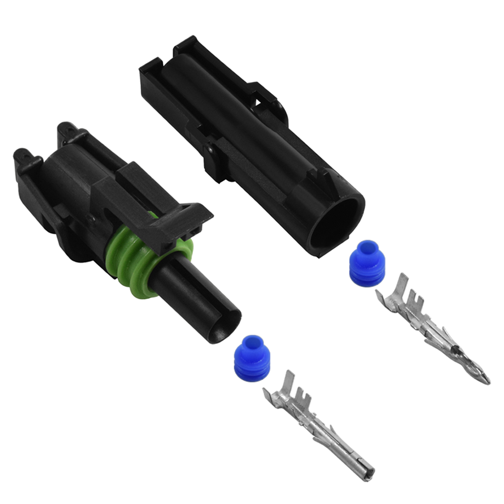Weather Pack 1 Pin Connector Kit 12-10 Ga