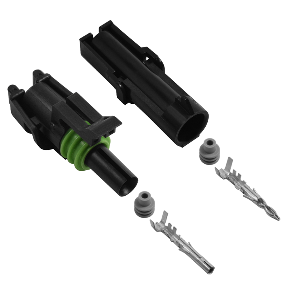 Weather Pack 1 Pin Connector Kit 16-14 Ga