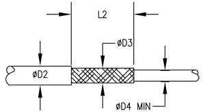 Raychem/TE Solder Sleeve S02-0-9-R Shield Terminator